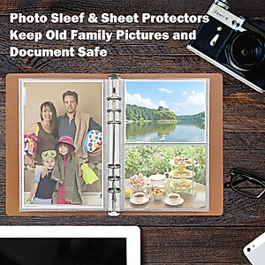 Refillable Address Book with Alphabetical Tabs, w/Pockets, 648 Large Print Telephone Birthday Email PU Leather Hardcover Durable for Women Men Seniors Home Office, 236Pages, A5, Black