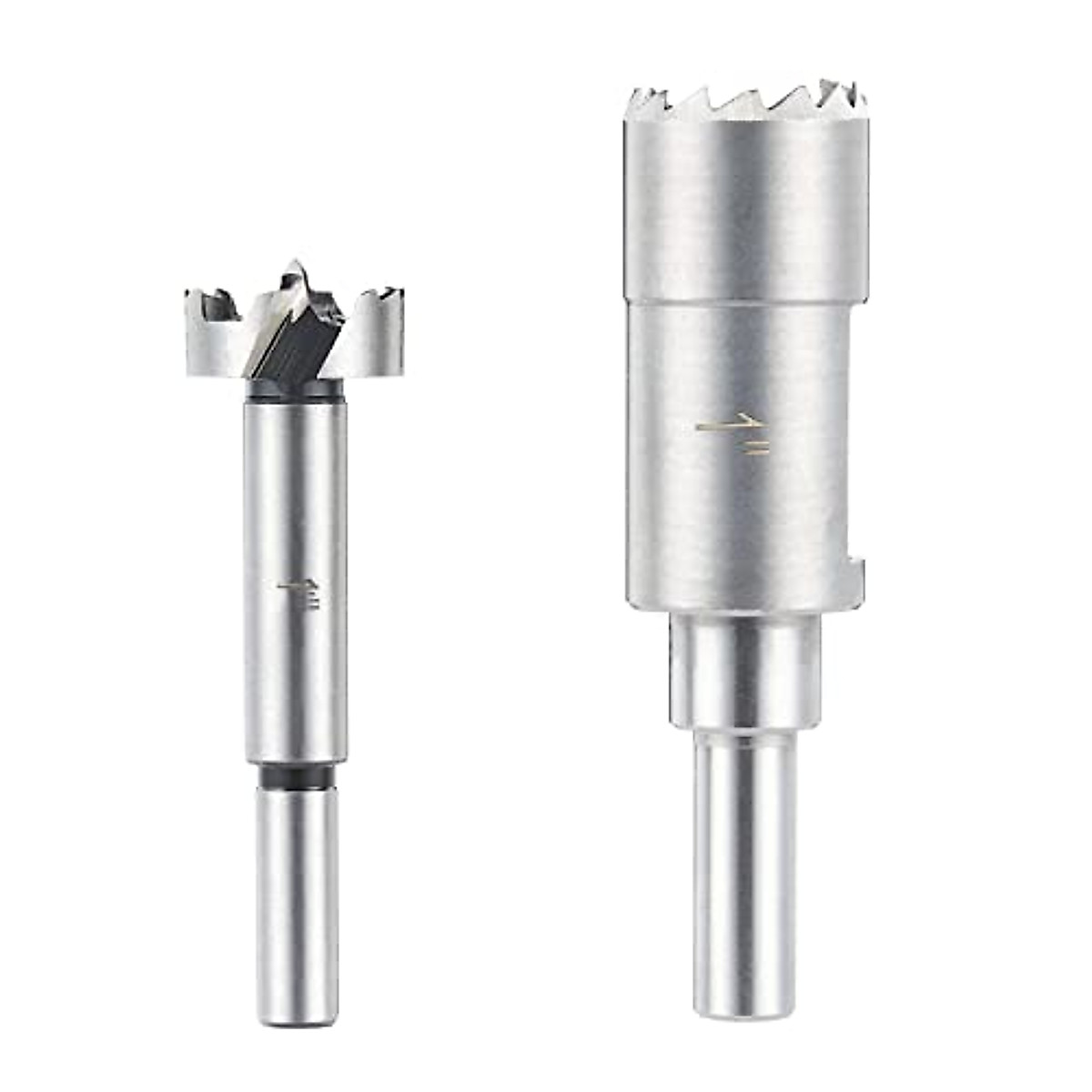 Anfrere 1" Wood Plug Cutter and Forstner Bit for Wood Cutting Tool Cork Drill Bit Knife, 3/8" Round Shank Carbon Steel Taper Tapered Cutting Tool Cork Drill Bit Knifes, WCB-A3