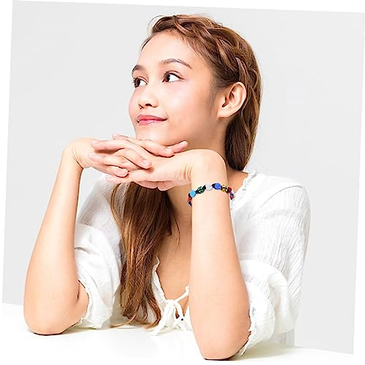 COHEALI 20pcs Ladybug Beads Loose Beads Ladybug Kit Gemstone Beads Embroidery Accessories Jewelry Making Beads Christmas Bag Filler Stones for Jewelry Making Glazed Beads Accessory Pendant