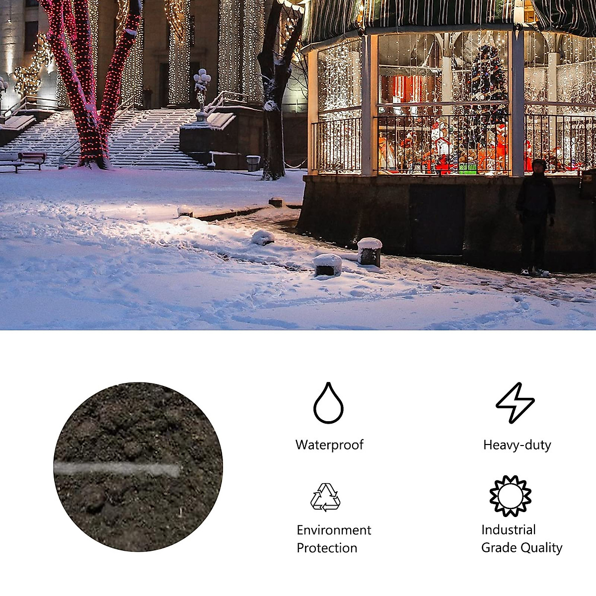 Aniai Low Voltage Landscape Wire,UL List 18/2 SPT-1 250FT Electrical Wire,for Light and Lamp Extension Cable