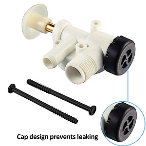 385314349 Toilet Water Valve Assembly RV Camper Trailer Toilet Repair Kit Compatible with Sealand Ecovac Vacuflush Flush Toilets Replacement for Foot Pedal Toilets Except 300 310 320 Model