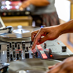 Numark Scratch | Two-Channel DJ Scratch Mixer for Serato DJ Pro (included) With Innofader Crossfader, DVS license, 6 Direct Access Effect Selectors, Performance Pads and 24-Bit Sound Quality