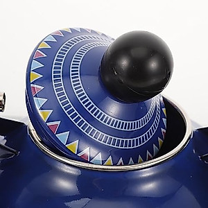 Abaodam Enamel Teapot Vintage Water Kettle Stove Top Tea Kettle Coffee Kettle Warmer with Handle Water Boiling Pot Cold Water Jug Coffee Pot for Kitchen Stovetop