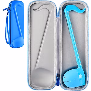 Case Compatible with Otamatone [English Edition] Japanese Electronic Musical Instrument Portable Synthesizer, Instrumental Music Toy Storage Holder for Otamatone Regular Size (Box Only) (Blue)