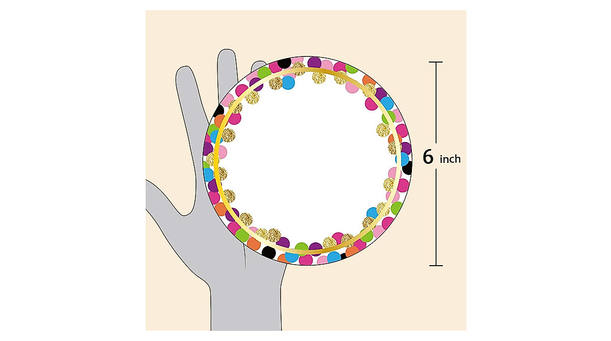 Confetti Accents Colorful Cut-Outs Stickers for Classroom & School