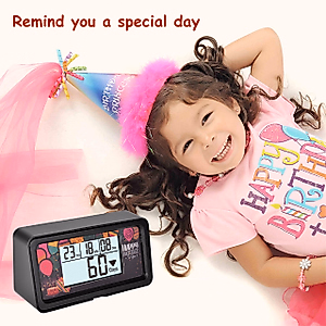 Runleader Digital 9999 Days Events Timer,Countdown Tracking,Stopwatch Record,Calendar&Clock Display,Data Resettable for Vocation Retirement Meeting Anniversary Graduation Wedding Premiere.