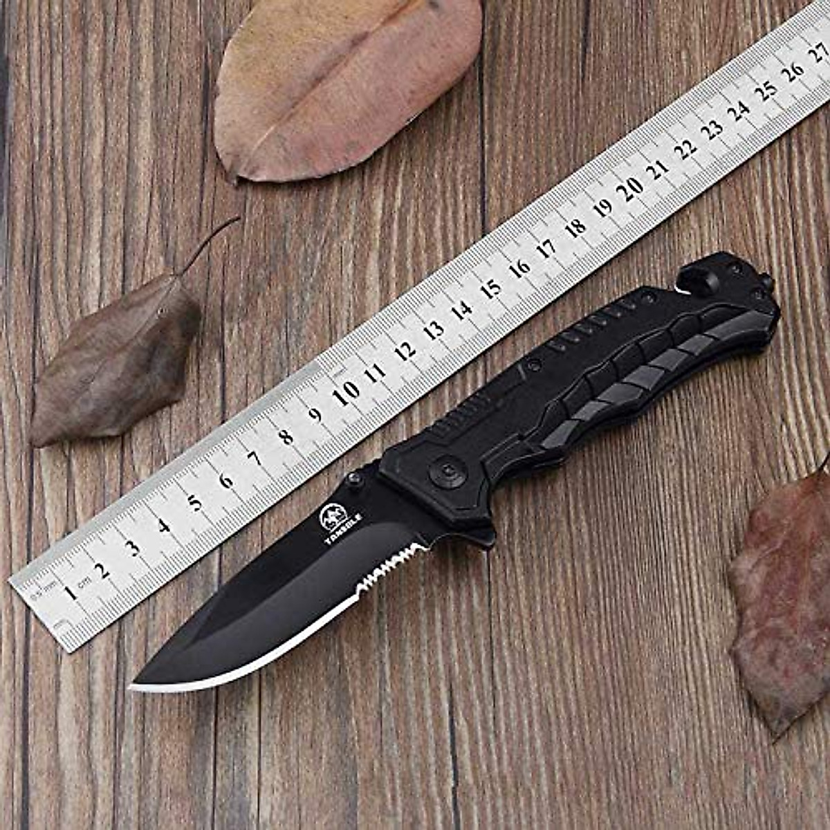 TANSOLE TAN SOLE Pocket Folding Knife with Pocket Clip for outdoor camping survival hunting (T-303)
