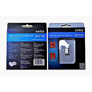 Netis WF2120 Wireless N150 Nano USB Dongle, Ideal for Raspberry, Windows, Mac OS, Linux, RTL8188CUS, Plug in and Forget