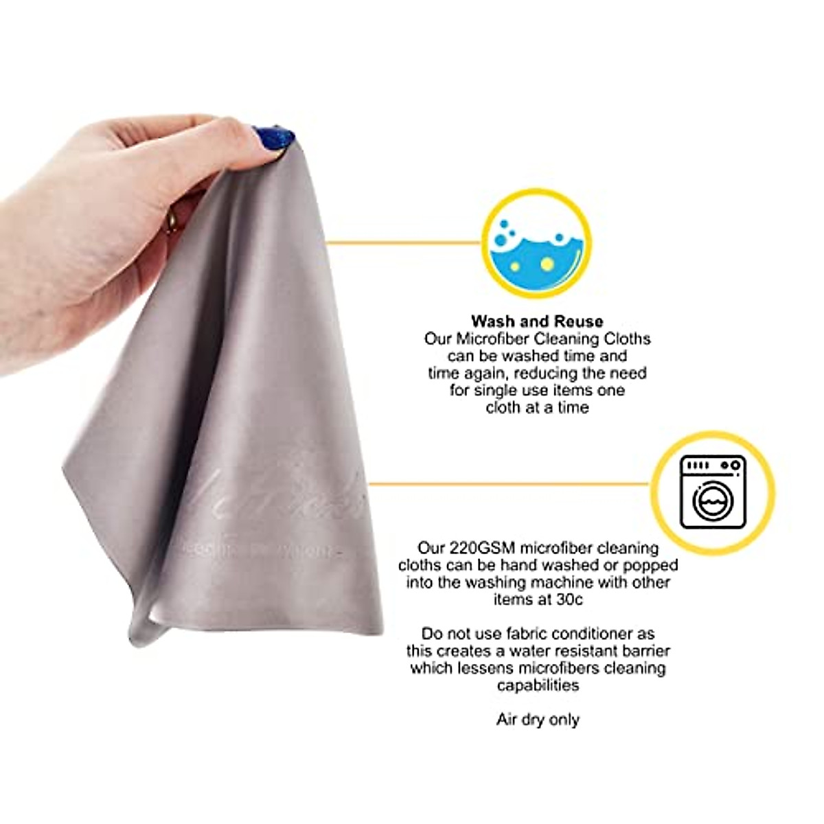 Ed Hicks 3 Large Premium Microfiber TV Screen Cleaning Cloths [12” x 12”] for Cleaner LCD LED OLED Screens, iPad, Laptop Computer | Storage Pouch | Chemical Free | Anti-Static | 1 Black 1 Blue 1 Grey