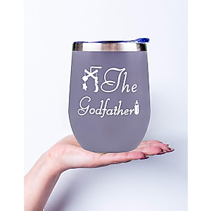 EBE EmmasbyEmma Godparents Gift, Godmother Gifts for Women, Gifts from Godchild, Gifts for Godmother, Godmother Gift, Godfather Tumbler, Godmother and Godfather Cups, Gift for Godparents