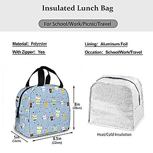 Happy Boba Bubble Tea Lunch Bag For Women Girls Kids Insulated Picnic Pouch Thermal Cooler Tote Bento Large Meal Prep Cute Bag Big Leakproof Soft Bags For Lunch Box, Camping, Travel, Fishing