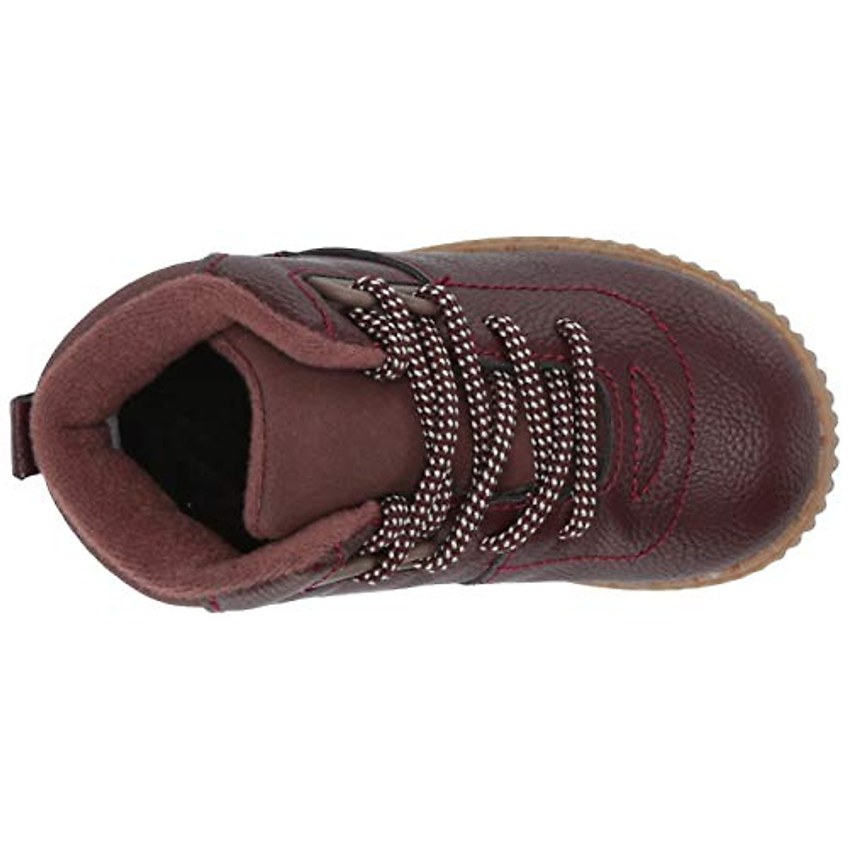 OshKosh B'Gosh Boy's Haskell Ankle Boot, Dark red, 11 M US Little Kid