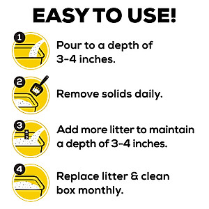 Tidy Cats Purina Natural Cat Litter, Naturally Strong Clean Lemongrass Scent Clay Cat Litter, Recyclable Box - (3) 13.33 lb. Bags