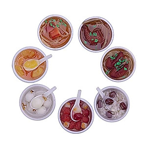 Fateanuki 1 6 Scale Doll House Food Desserts Chinese Characteristics Miniature Foods Dollhouse Toy Kitchen Dining Table Furnitures Decoration Accessories