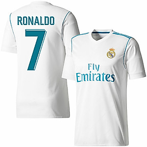 Pro Soccer Specialists Ronaldo #7 Home Soccer Jersey 2017/18 (Small) White