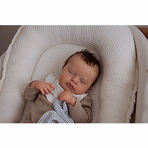 RXDOLL Sleeping Reborn Baby Dolls Realistic Newborn Baby Dolls 20 Inch Baby Doll That Look Real Reborn Baby Boy with Soft Body Hand-Rooted Hair Loulou