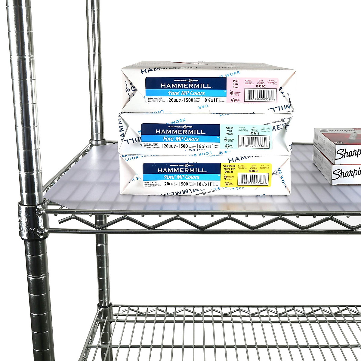 PVC Shelf Liners for Wire Shelving, 4 Pack, Clear Shelf Liners, for Shelf Size 30" x 12" (Actual Cut Size 29" x 11")
