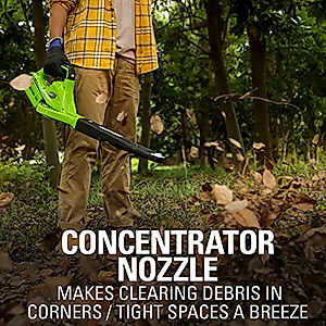 Greenworks 40V (150 MPH / 130 CFM) Cordless Leaf Blower, 2.0Ah Battery and Charger Included