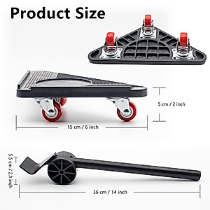 SEANOKEN Furniture Mover Dolly,Furniture Mover 4 Wheels & Furniture Lifter Set,360° Rotating Furniture Movers,Set 4 Pack for Heavy Object 500 Lbs Load Capacity