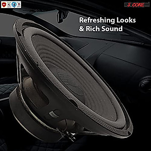 5Core 10" inch Subwoofer Replacement DJ Speaker Car Sub Woofer 1000W PMPO Dual 8 Ohm WF 10120