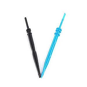 Congeal Greenhouse Micro Drip Irrigation 200pcs Drip Irrigation Arrow Black/Blue Arrow Dripper, Used for Water-Saving Irrigation of Micro-Irrigation Nursery Elevated Bed Flower Pot Vegetable Plot