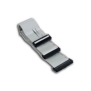 IAENCLOSURES.COM CAB-FDDS19-3H-2PK 20 inch Universal 34 pin Floppy Drive Ribbon Cable for 3.5 inch Floppy Disk Drive. (3) 34 Pin 2.54mm Pitch IDC Female Connectors. (2 Pack Version)