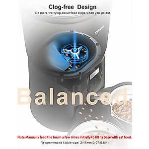 Automatic Cat Feeders for Two Cats, Katalic 6L/25.4cup Double Automatic Cat Food Dispenser with 2 Stainless Bowls,10s Meal Call and Timer Setting 20 Portions 4 Meals Per Day,Pet Feeder for Cat and Dog