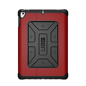 URBAN ARMOR GEAR UAG Designed for iPad 9.7 Universal Case - iPad 9.7 (2017 5th Gen & 2018 6th Gen), iPad Pro 9.7, iPad Air 1/Air 2 Metropolis Folio Rugged Military Drop Tested, Magma w/Black Logo