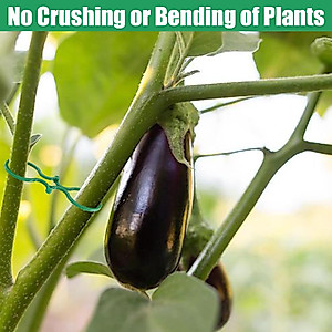 Hysagtek 100 Pcs Plant Clips for Climbing Plants Garden Clips Plant Support Clips for Tomato Gardening Clips Vegetable Clips for Support for Securing Plants