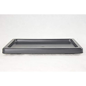 Japanese Black Plastic Humidity/Drip Tray for Bonsai Tree 8.5"x 6"x 0.75"