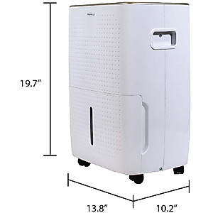 Soleus AC Energy Star 25-Pint Portable Dehumidifier with Auto-Shutoff & Timer, Home Dehumidifier and Moisture Absorber For Basement, Garage, Living Room in White