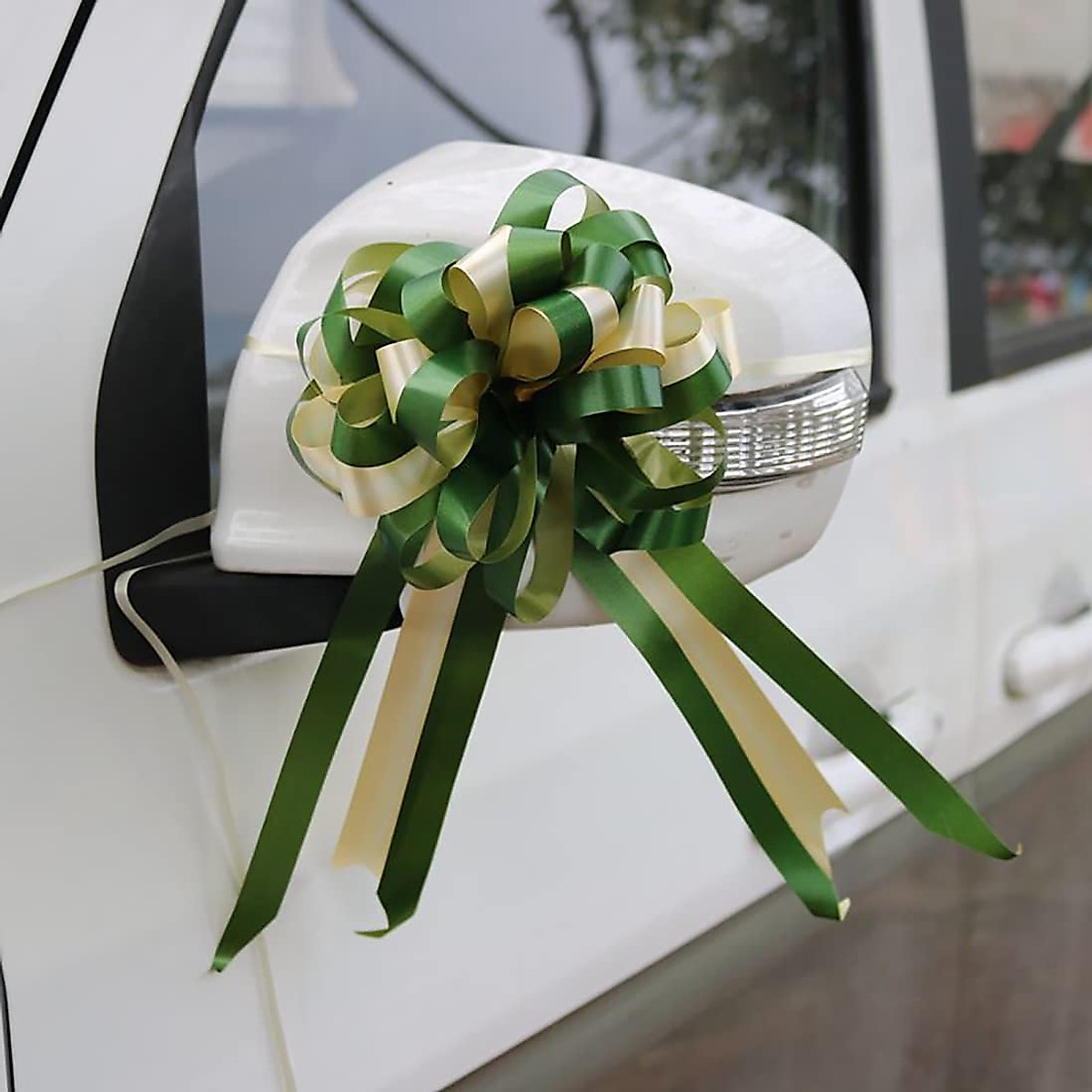 LINGAIXINYUE 24 Pieces 6inch Large Pull Bow Present Wrapping Pull Bow with Ribbon for Christmas Wedding Party Present Baskets Car Decorations