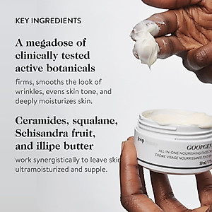 goop Beauty Nourishing Face Cream | Improves Firmness, Elasticity, & Brightness | Botanicals, Ceramides, & Squalane | Anti Wrinkle Face Cream for Morning & Night | Silicone & Paraben Free | 1.7 fl oz