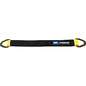Mac's 121724 Axle Strap with Delta Ring and Protective Sleeve, Black, 600 x 400 mm