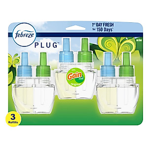 Febreze PLUG, Gain Original, Starter Kit & (4) .87 fl. oz. Oil Refills