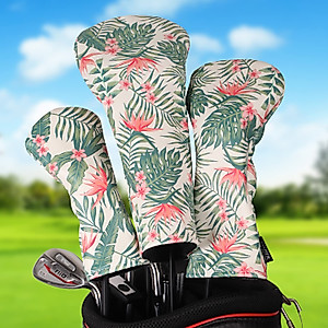 SHABIER Golf Hawaiian Style Golf Wood Club Headcover Driver Cover for Taylormade M5 M6 Driver (Driver Head Cover)
