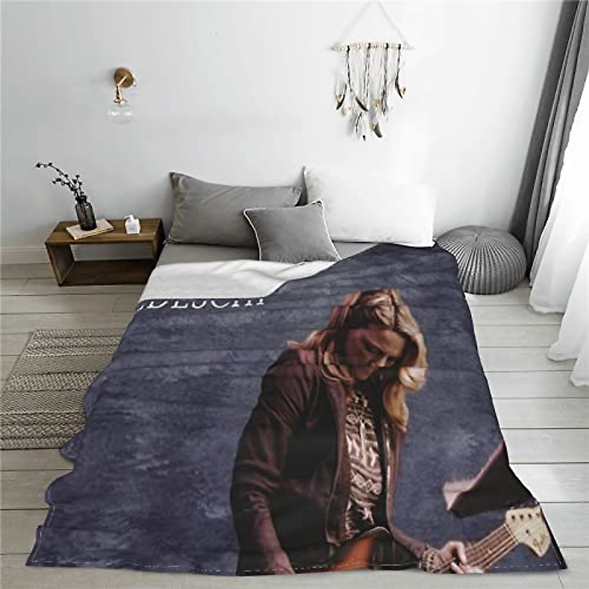 Flannel Blanket Susan Tedeschi Soft Lightweight Throw Blanket Warm Durable Sofa Couch Decor Beding 50"X40"