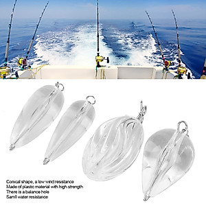 SUNGOOYUE 4pcs Long Shot Fishing Throwing Aid, in Submerged Fishing Tackle Sinking Down Sinking Fishing Auxiliary Fishing Device