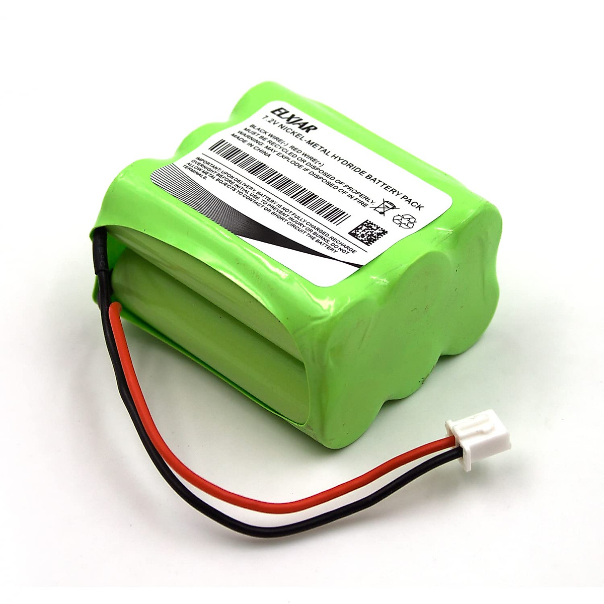 (2-Pack) 7.2V Ni-MH battery Compatible with 2GIG BATT1X, BATT2X, BATT1, GC2 2GIG-CNTRL2, 2GIG-CP2, GCKIT311, 228844 Go Control Panel Security System Alarm, 6MR2600AAY4Z Linear PERS-4200 10-000013-001