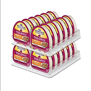 Wellness Petite Entrees Mini Fillets Natural Wet Small Breed Dog Food, Roasted Chicken, Beef, Carrots & Green Beans, 3-Ounce Cup (Pack of 24)