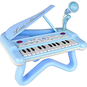 ToyVelt Toy Piano for Toddler Girls – Cute Piano for Kids with Built-in Microphone & Music Modes - Best Birthday Gifts for 3 4 5 Year Old Girls – Educational Keyboard Musical Instrument Toys