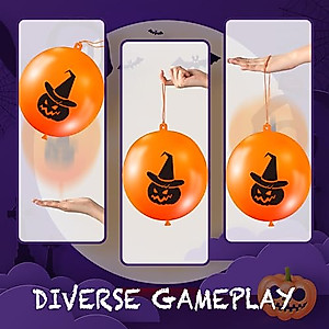 MGparty 36 Pack Halloween Punch Balloons Latex Halloween Balloons for Kids Halloween Party Games Decorations Trick or Treat Toys Halloween Pinata Prizes Treats Goodie Bag Fillers