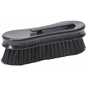 Weaver Leather Livestock Small Pig Face Brush Black, 1-1/2" x 5"