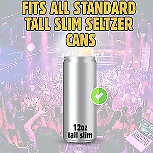 Thin Seltzer Can Cooler 12 Pack, 60th Birthday Decor and Party Favors, Beverage Sleeves Gift for Dad's 60th Birthday Party, Decorations & Party Supply, 60s Birthday Decorations for Men, Black & Gold