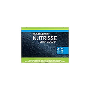 Garnier Nutrisse Ultra Nourishing Hair Color Creme with Triple Oils, Permanent Dye for 100% Gray Coverage, Blue Curaçao IN2 (Packaging may vary)