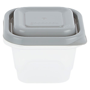GoodCook EveryWare 40-Piece Food Storage Container Set, BPA-Free Plastic, Click and Fresh Lids, Assorted Sizes with Integrated Measurements, Durable and Secure Food Containers for Leftovers
