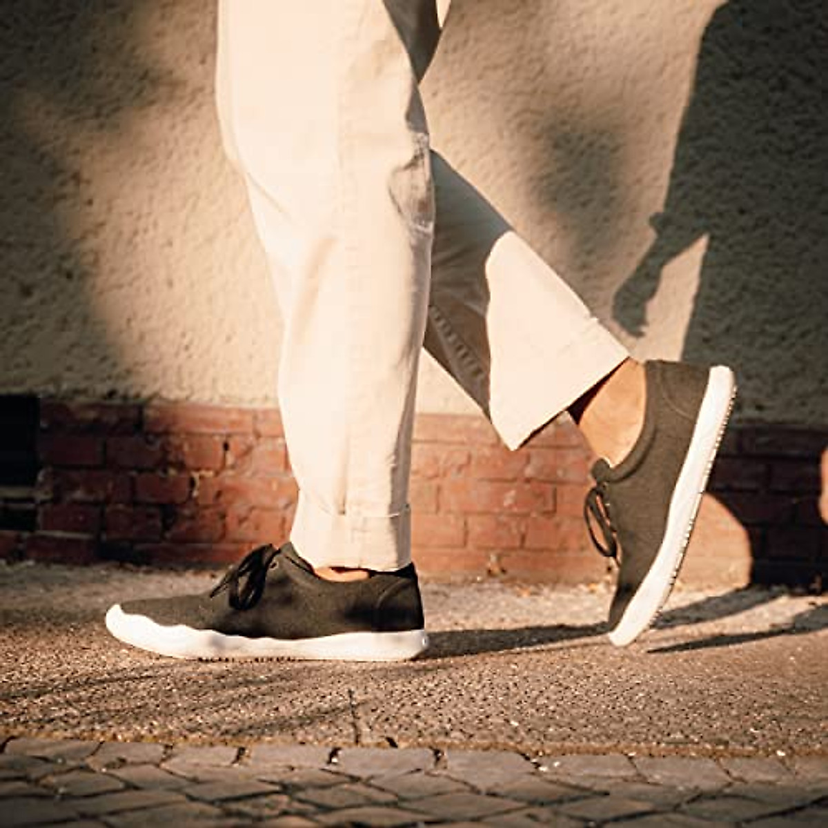 Andoze Natural Sneakers | Men & Women Shoes | Lightweight & Comfortable Lace ups | Eco Friendly, Fashion & Casual Footwear with Extra Laces - Fearless Black