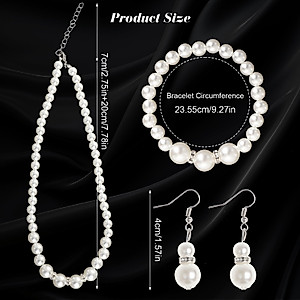 Heliltd 5Pcs Lace Fascinators for Women Tea Party Fascinator Hat for Women White Veil Feathers Hats Gloves Pearl Jewerly Set