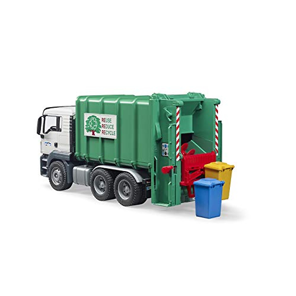 Bruder 03763 Man TGS Rear Loading Garbage Truck - Green