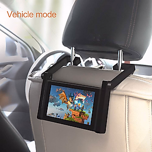 ECHZOVE Stand for Switch, Portable and Adjustable Car Holder and Playstand for Switch